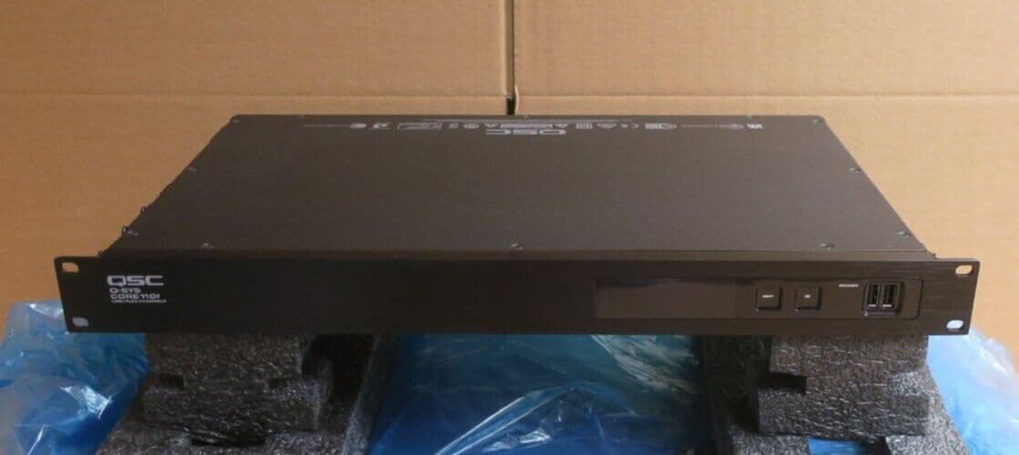 NEW QSC Q-SYS Core 110F DSP Audio Digital Signal Processor USB/Flex Channels