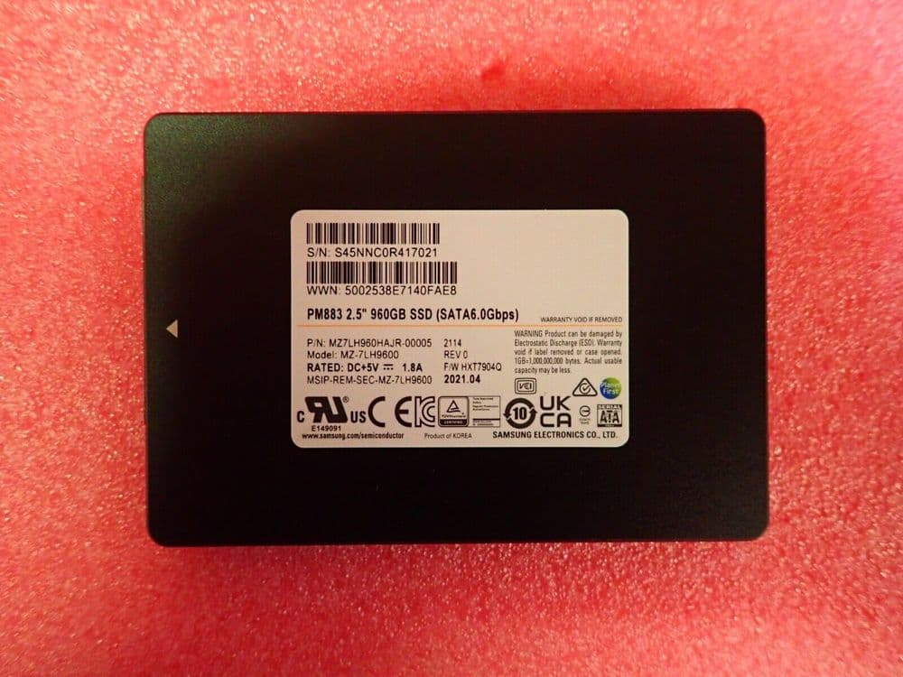NEW Samsung PM883 960GB SATA 6Gb/s 2 5" TLC Enterprise SSD MZ7LH960