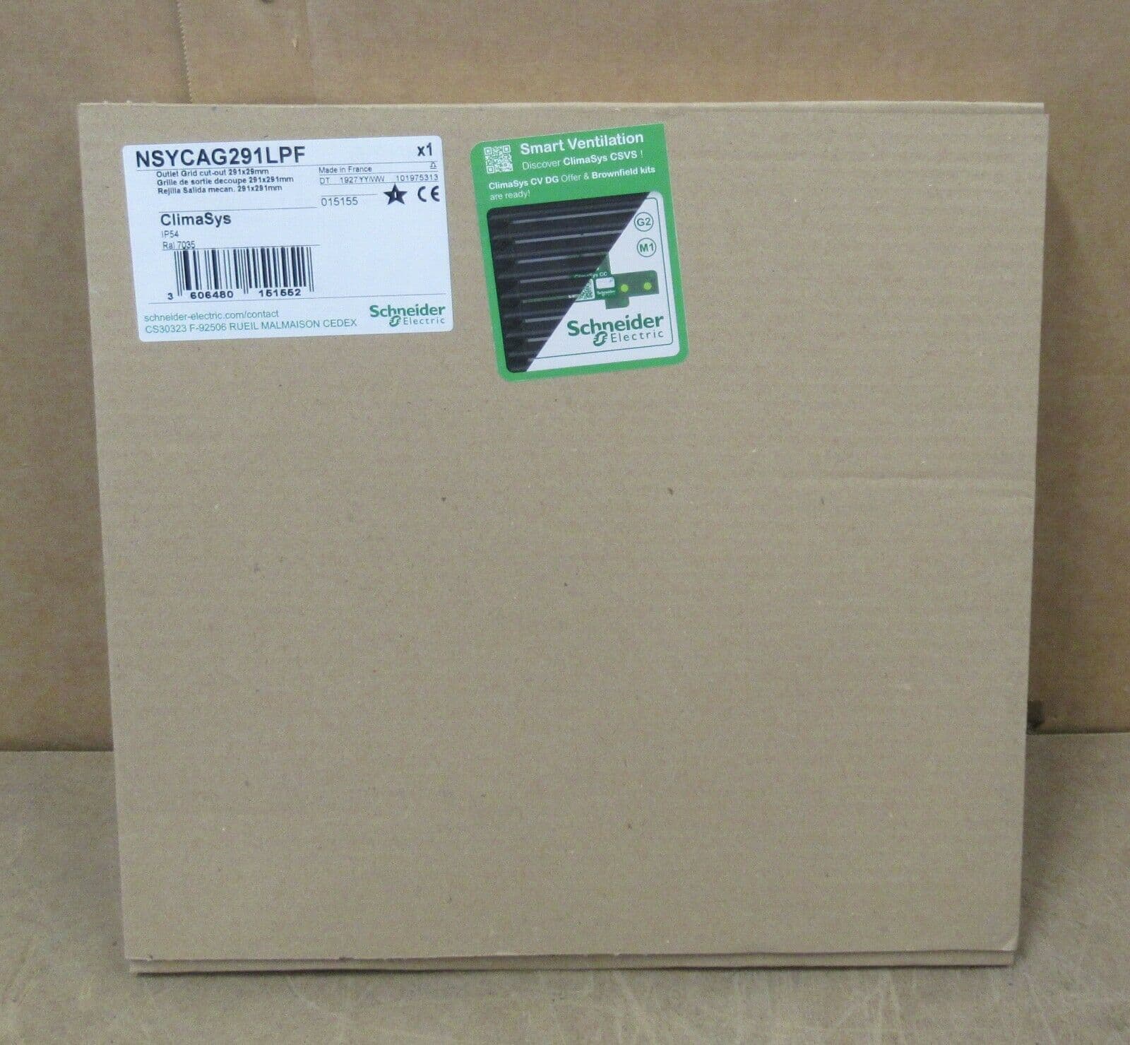 New Schneider ClimaSys Cooling Outlet Grid Cut-Out 291mm x 291mm ...