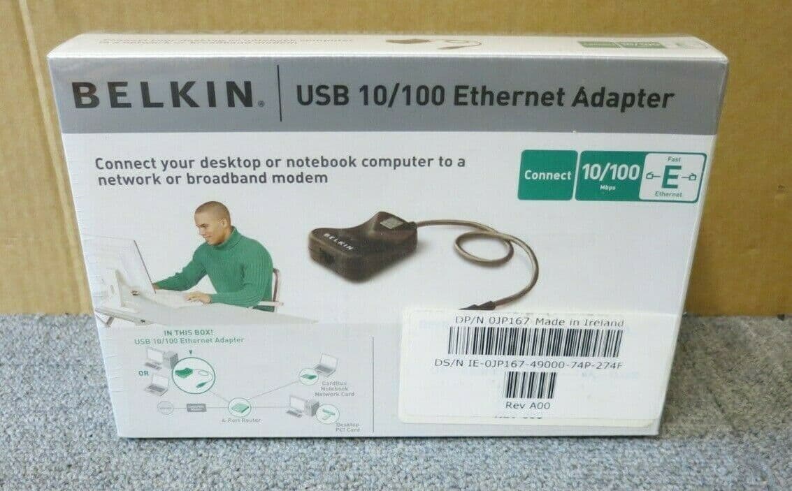 New Sealed Belkin F5D5050 Home Abd Office USB 10/100 Fast Ethernet Adapter