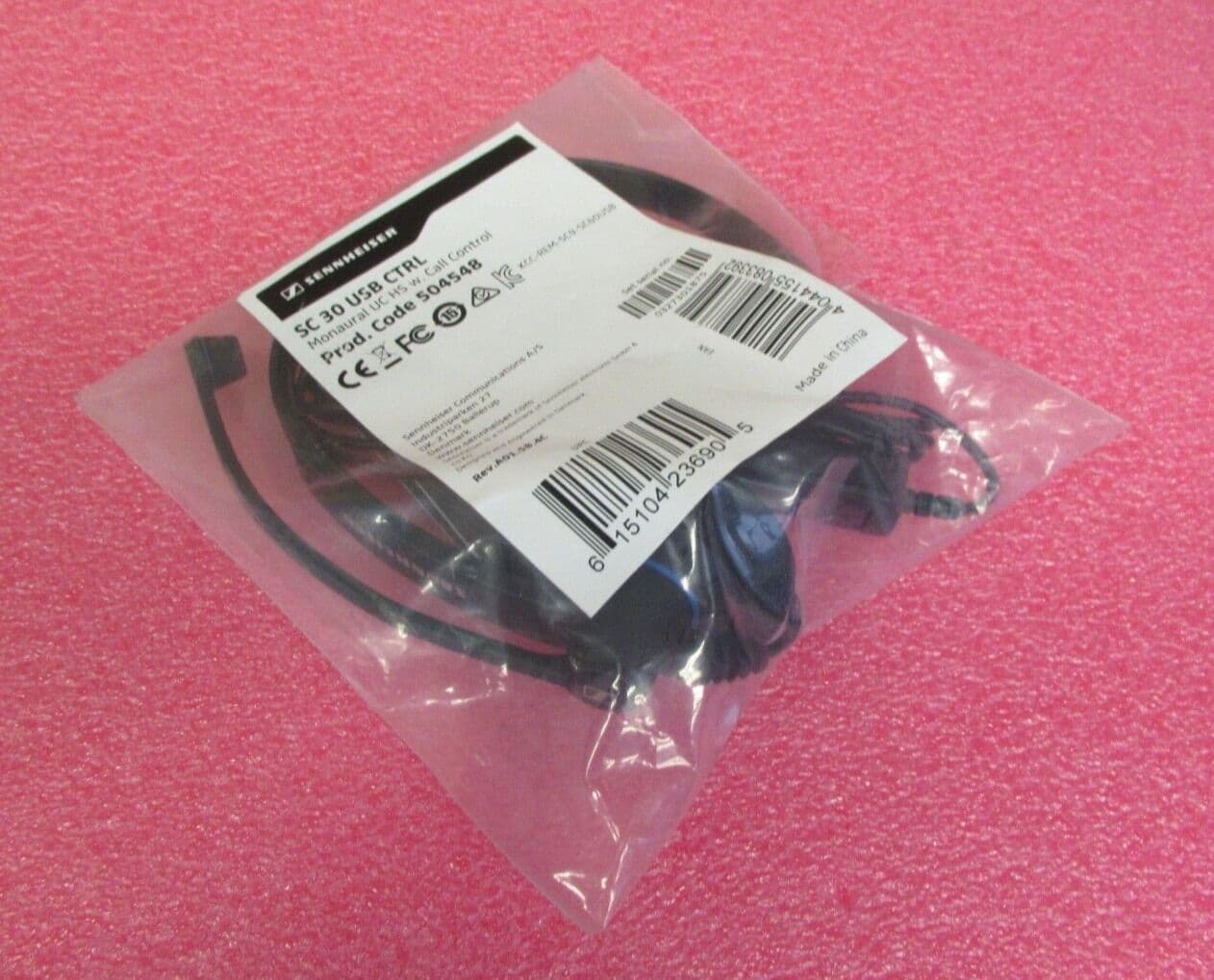 NEW Sennheiser KCC-REM-SC9-SC60USB 504548 SC30 USB Black Headband Headset