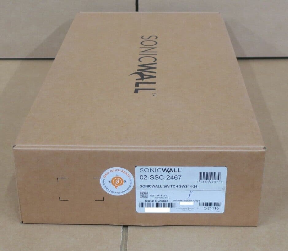 NEW SonicWall SWS14-24 24x 1GbE 4x 10GbE SFP Port L2 Managed 1U Switch