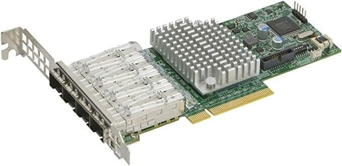 NEW Supermicro AOC-STG-I4S Quad Port 10Gb SFP PCIe Intel XL710-AM1 HH FH