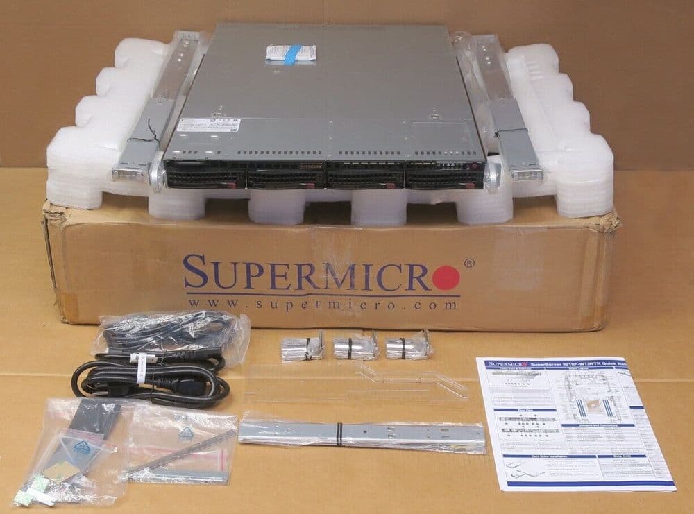 NEW Supermicro SuperServer 5019P-WT CTO 4x 3 5" Bay X11SPW-TF 1U Server