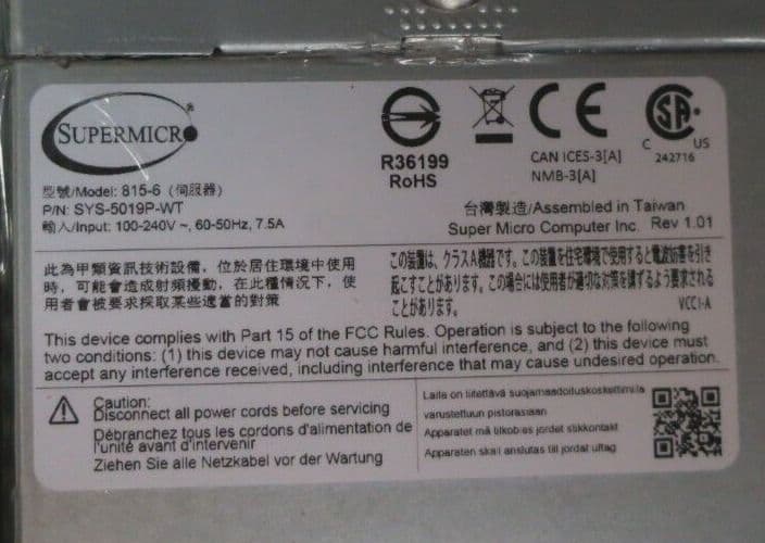 NEW Supermicro SuperServer 5019P-WT CTO 4x 3 5" Bay X11SPW-TF 1U Server