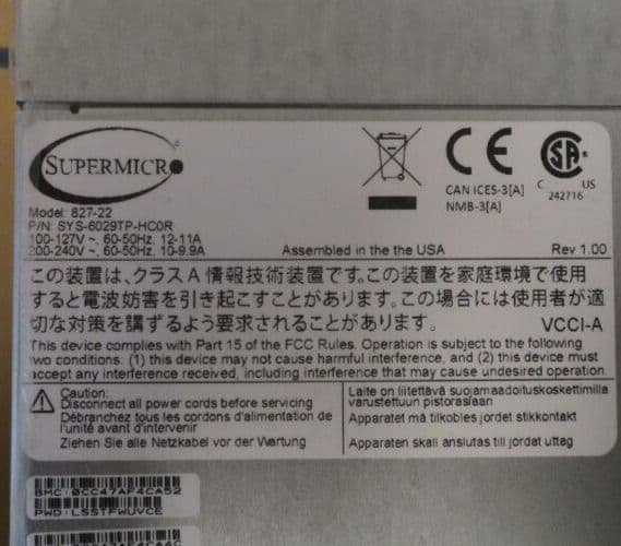 NEW Supermicro SuperServer 6029TP-HC0R 12x 3 5" Bay 4x X11DPT-PS CTO Server Node