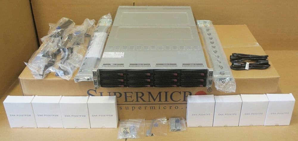 NEW Supermicro SuperServer 6029TP-HTR 12x 3 5" Bay 4x X11DPT-PS CTO ...