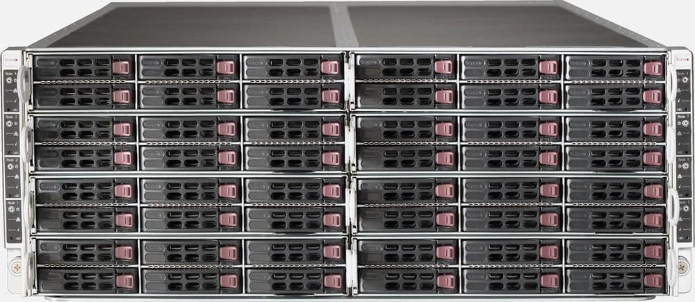 New Supermicro Superserver SYS-F617R2-RT FatTwin 8 nodes 4U Chassis CTO Server