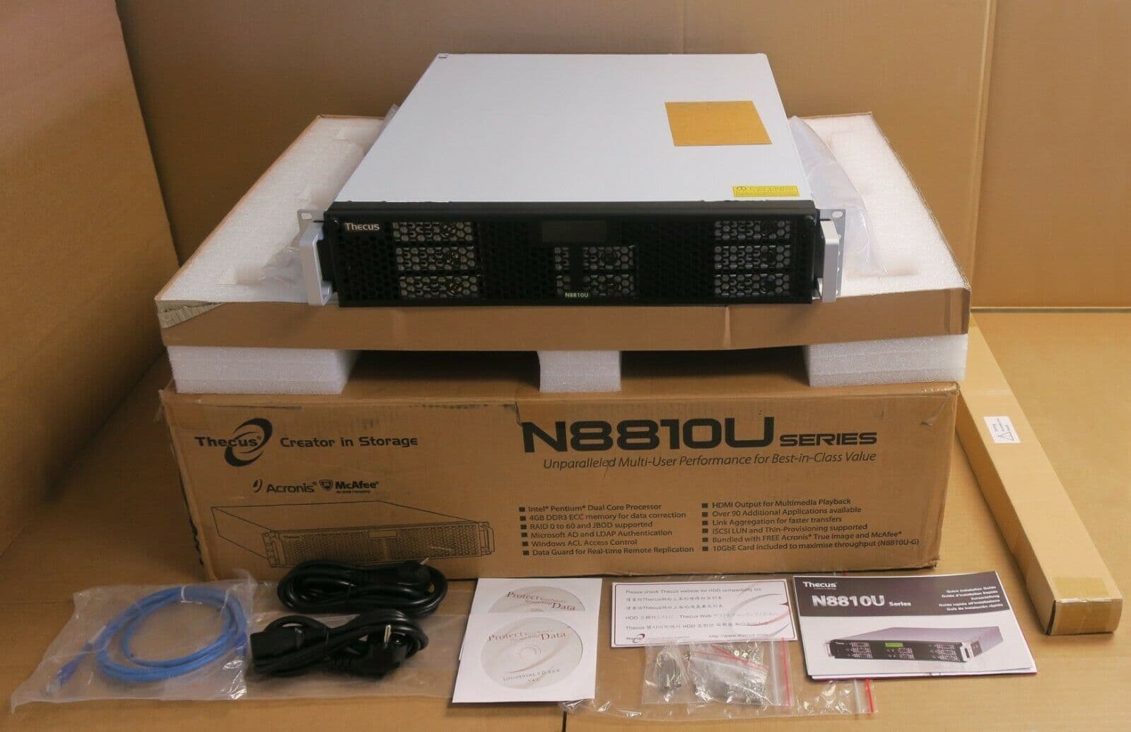 New Thecus N8810U 8-Bay SATA HDD 2U Enterprise SMB Rack Mount NAS ...