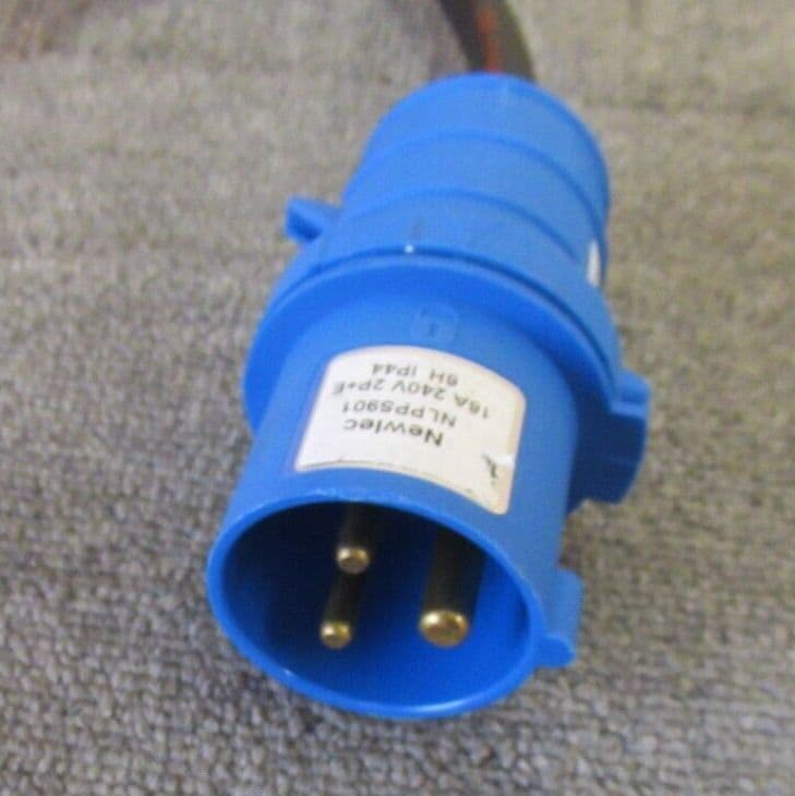 Newlec IP44 240V 16A Blue Commando Plug Male To Female 1M Socket ...