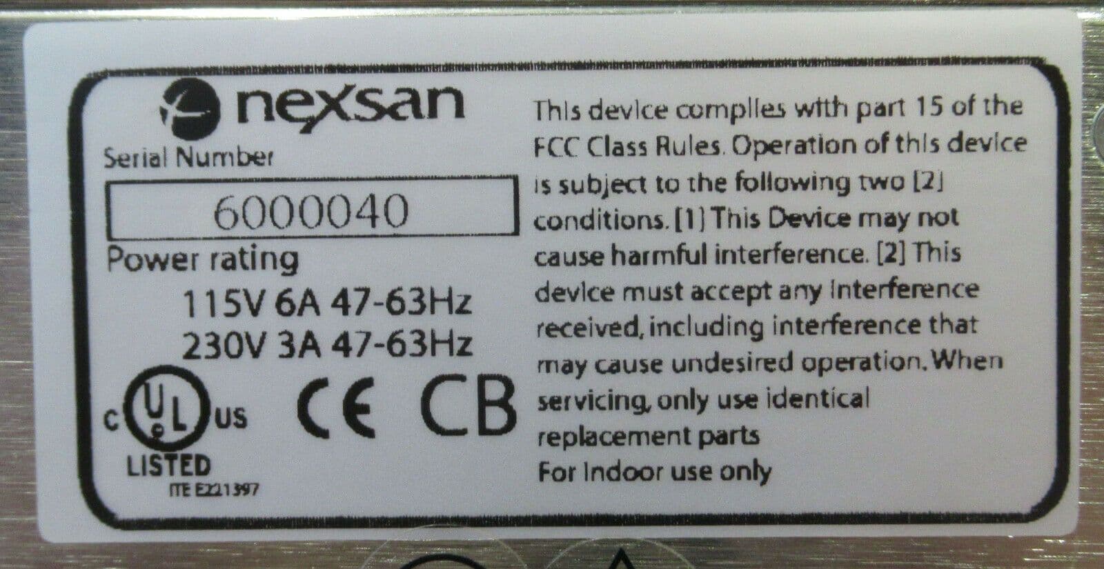 NexSAN SATAbeast FC iSCSI Storage Array RAID Fibre-to-IDE 12 6Tb SAN array