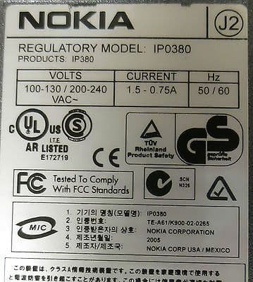 Nokia IP380 IP 380 Network Security Platform Firewall Appliance N806444002