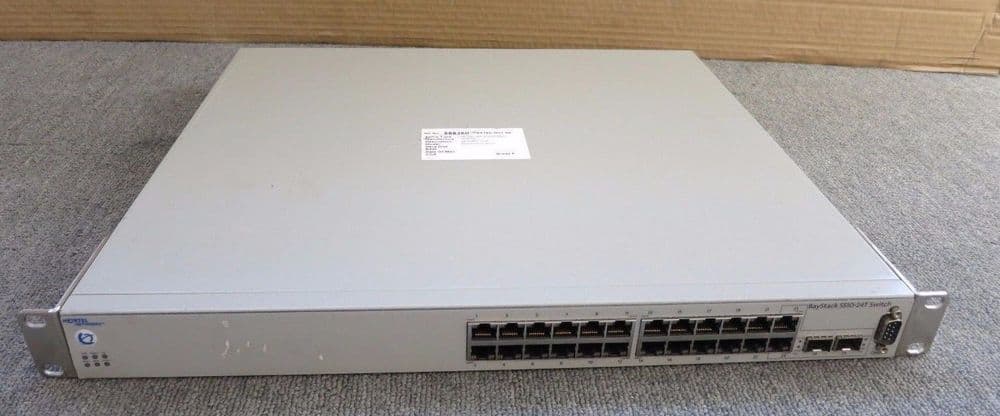 Nortel Networks AL1001A02 Baystack 5510-24T 24 Port Gigabit Ethernet Switch