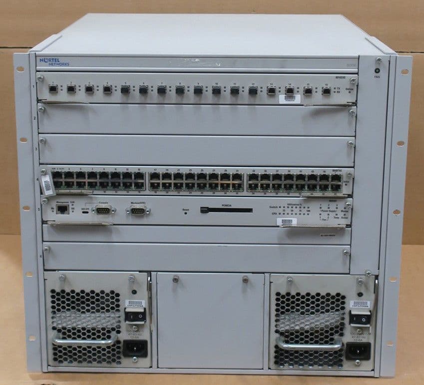Nortel Networks Passport 8006 Switch 6-Slot Chassis DS1402002 2x 850W ...