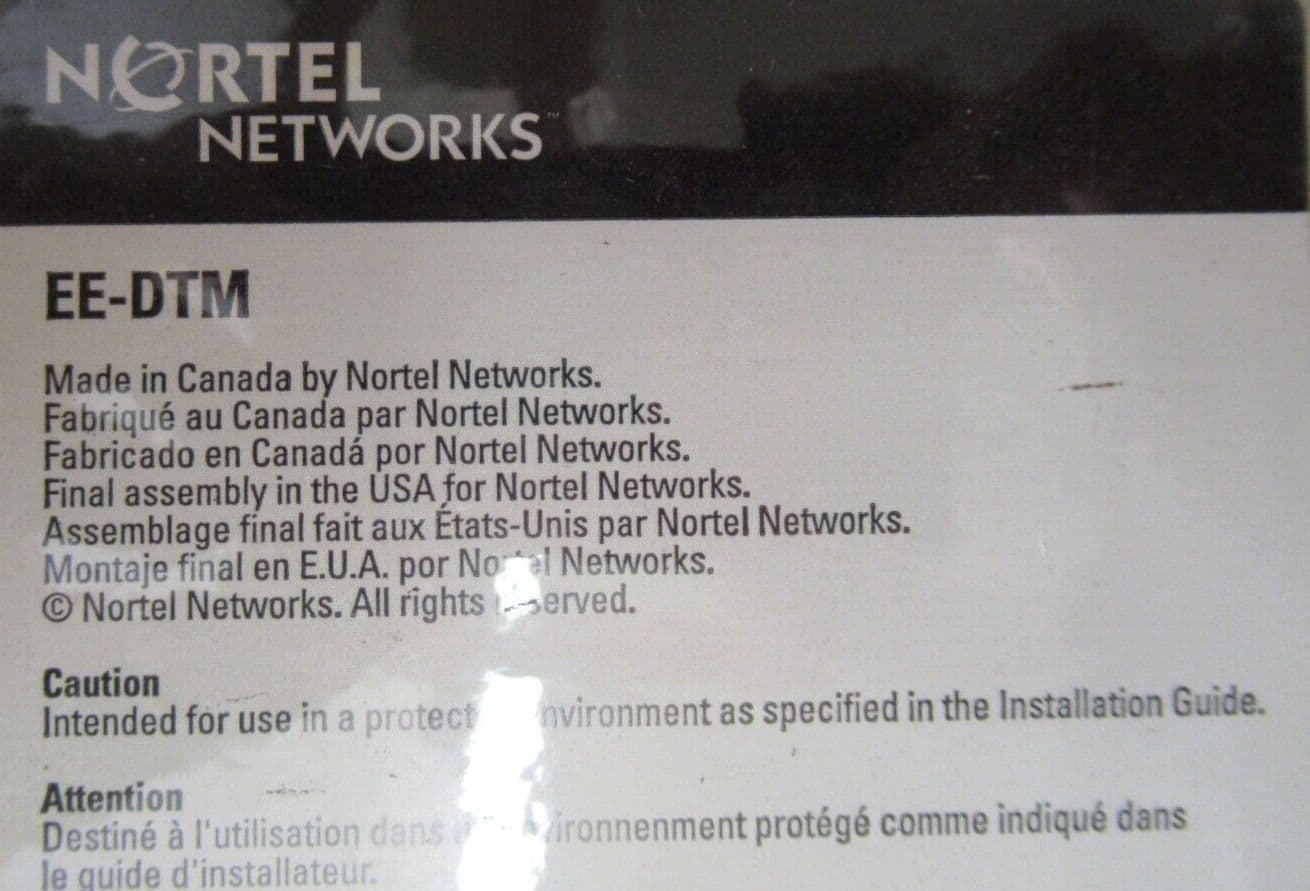 Nortel NT5B04AAAD EE-DTM BCM Digital Trunk Media Bay Interface Module