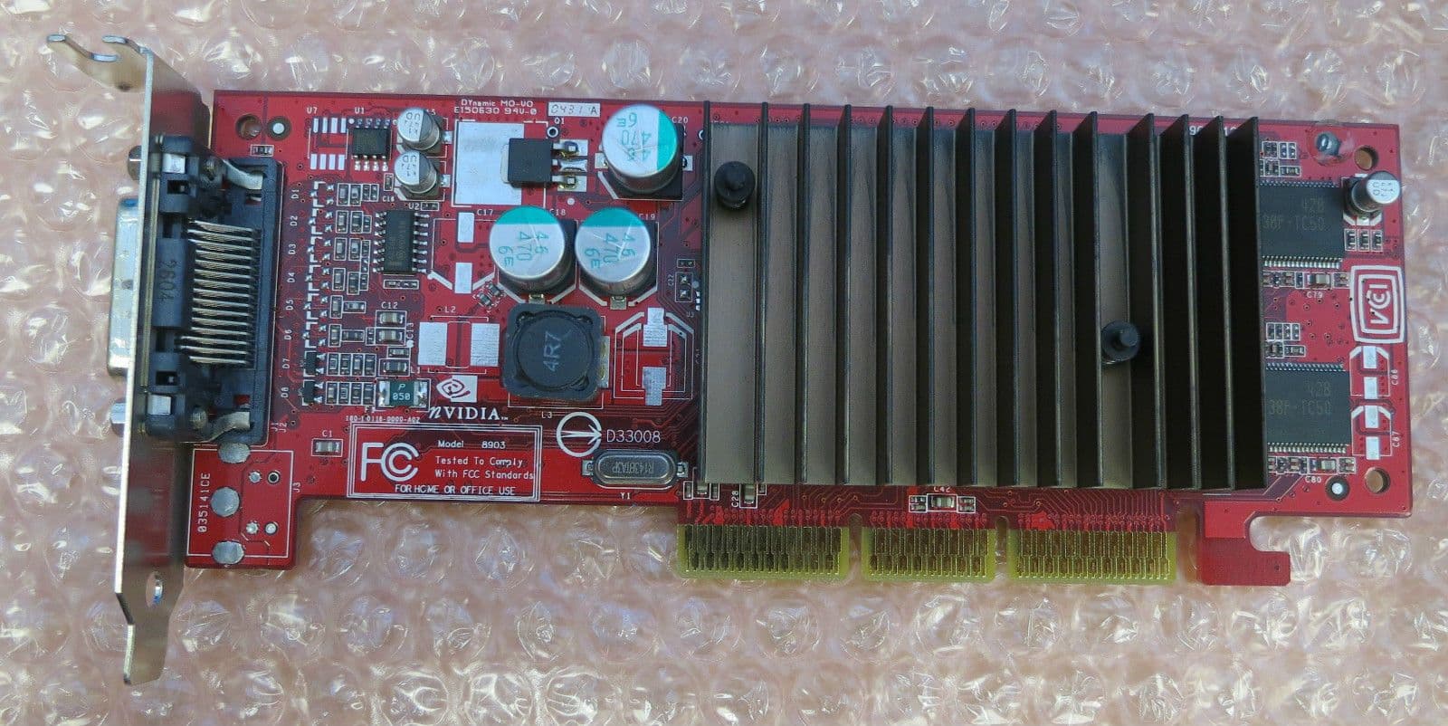 Nvidia 8903 59P4994 Quadro4 64MB AGP Video Graphics Card With ...