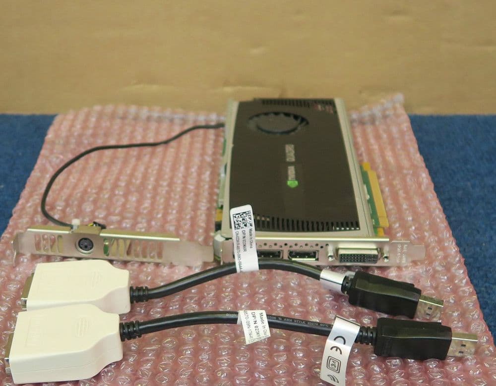 Nvidia Quadro 4000 2GB GDDR5 PCI-e Dual Display Port DVI Graphics Card ...