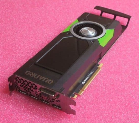 Nvidia Quadro P5000 16GB PCIe3 x16 GDDR5X Dual Slot 4x DP 1x DVI-D ...