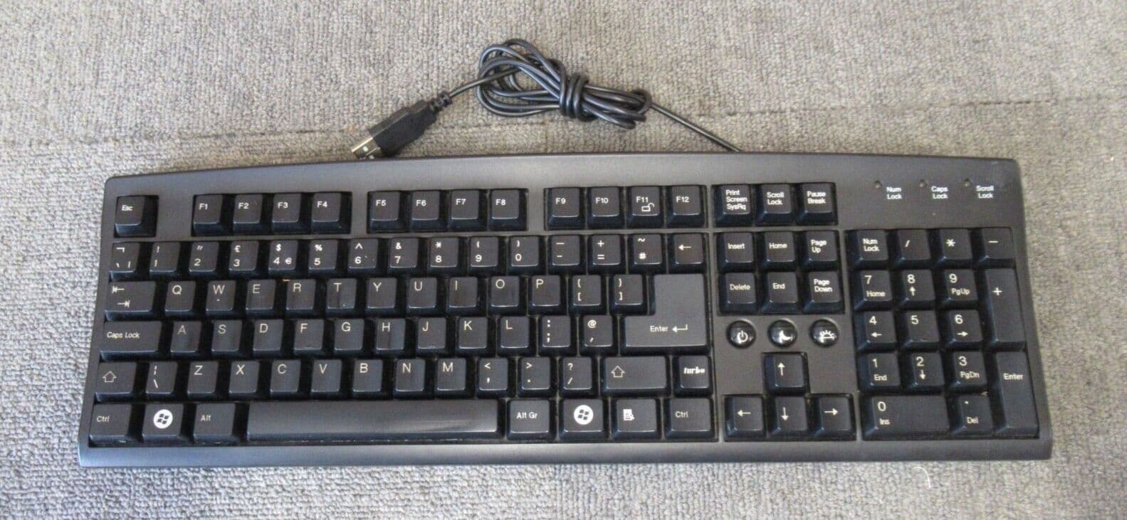 Octigen KB-9902U00030 USB Wired Black UK QWERTY Standard Keyboard