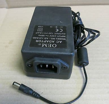 OEM AC Power Adapter 230V 50Hz 12V DC 1AmP - AD-121AND
