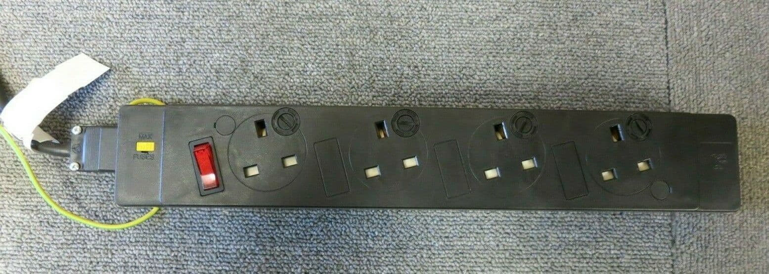 Office Electrics 4 Way UK Consort Under Desk Power Module PDU