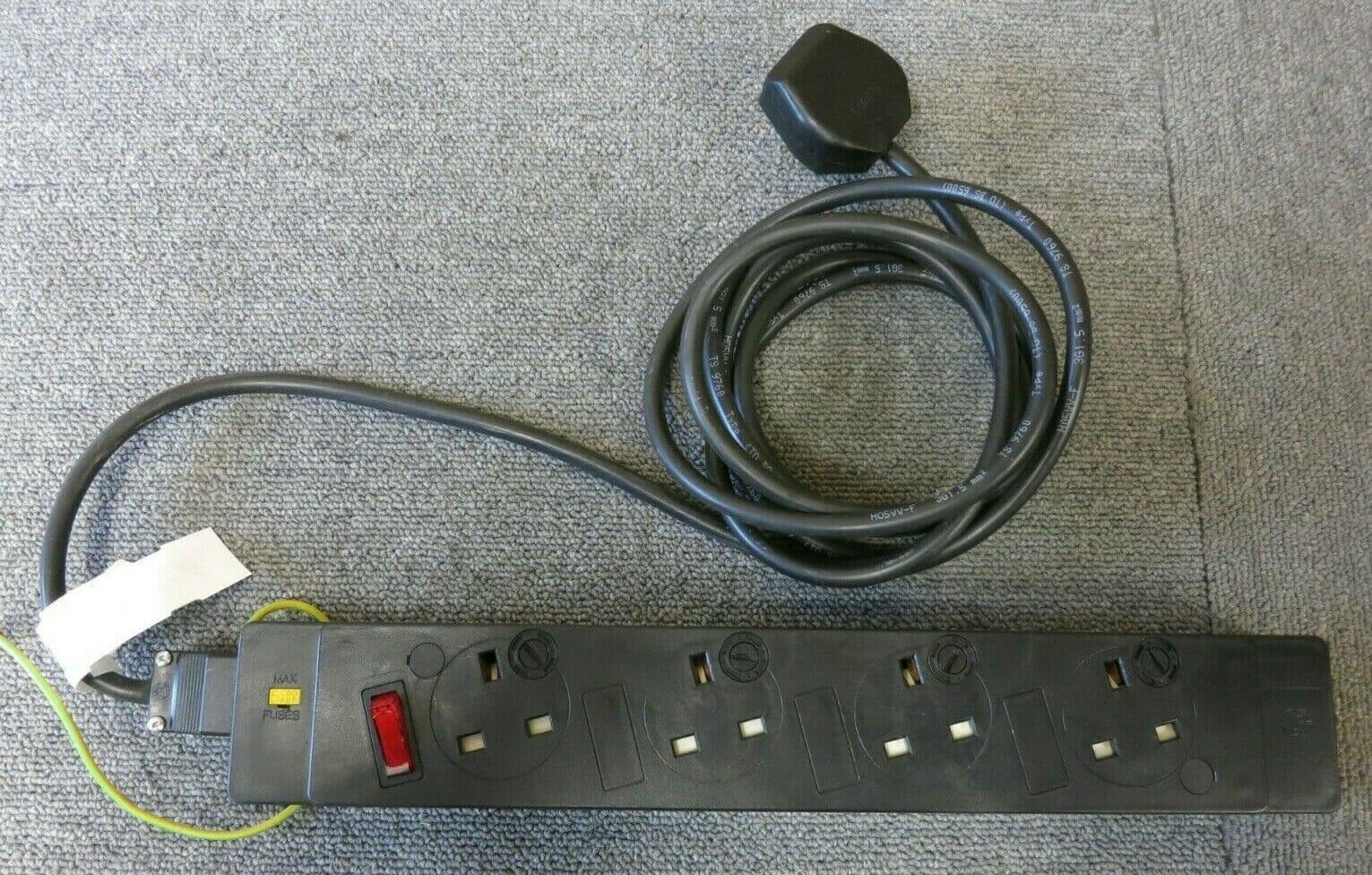 Office Electrics 4 Way UK Consort Under Desk Power Module PDU