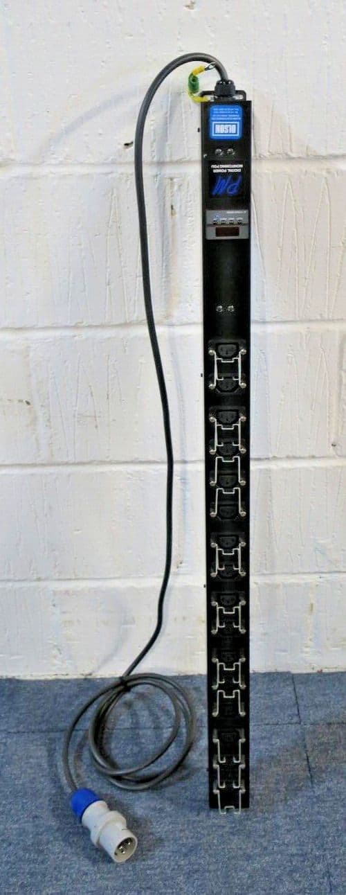 Olson PM/COM6 4F/32 32A 10 Way PDU 4 x C19 6 x C13 Black Power Metered ...