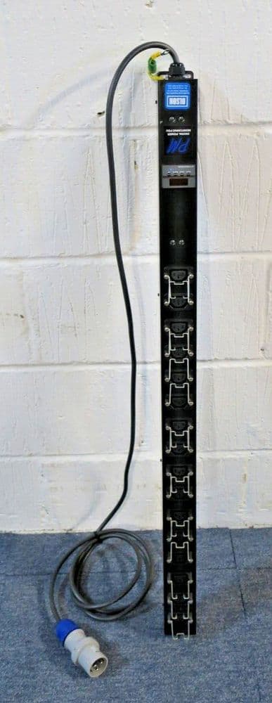 Olson PM/COM6 4F/32 32A 10 Way PDU 4 x C19 6 x C13 Black Power Metered ...
