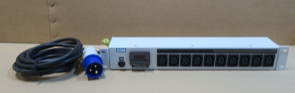 Olson PM1041/16 10 Way 19 1 5U 16A Unswitched Power Metered C13 240v PDU Rack