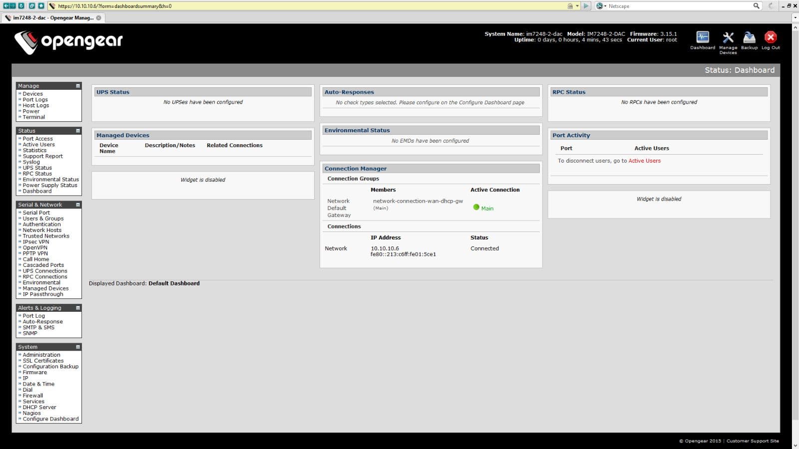 Opengear Infrastructure Manager 7200 48-Port Remote Management IM7248-2-DAC