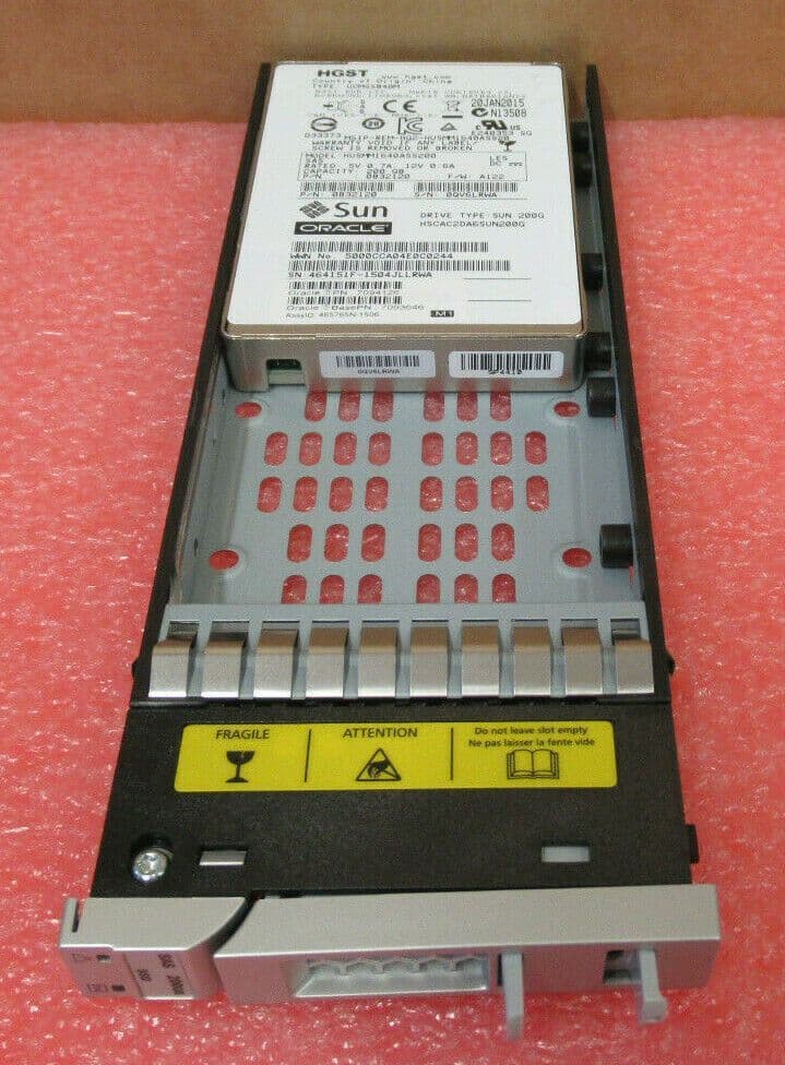 Oracle Sun 200GB 2 5" SAS 12Gbs MLC SSD Server Solid State Drive ...