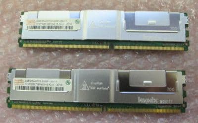 Original Dell 4Gb memory Poweredge 1950 PC2-5300F 2x2Gb