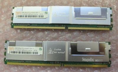 Original Dell 4Gb memory Poweredge M600 PC2-5300F 2x2Gb