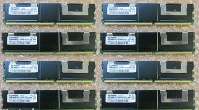 Original Dell 64Gb 8 x 8Gb dimms Memory Poweredge 1950 2950 2900 6950 R900