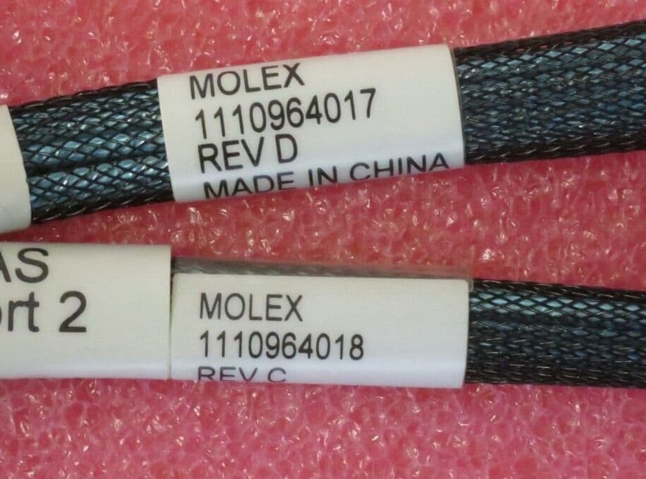 Pair of CISCO Mini-SAS to Mini-SAS SFF-8087 Cable 35" 1110964017 1110964018
