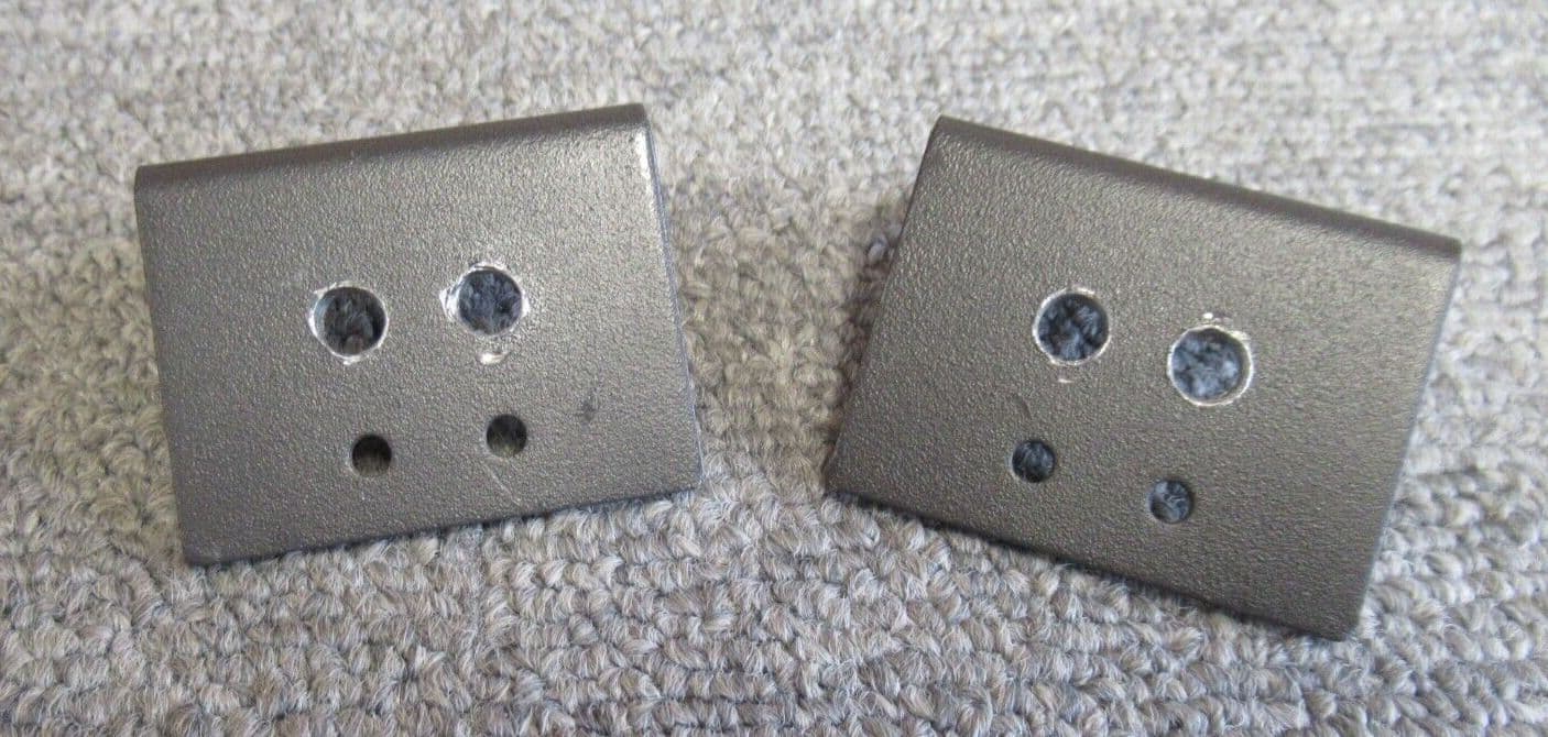 Pair Of Left And Right 1U Rack Mounting Ears Black With Screws