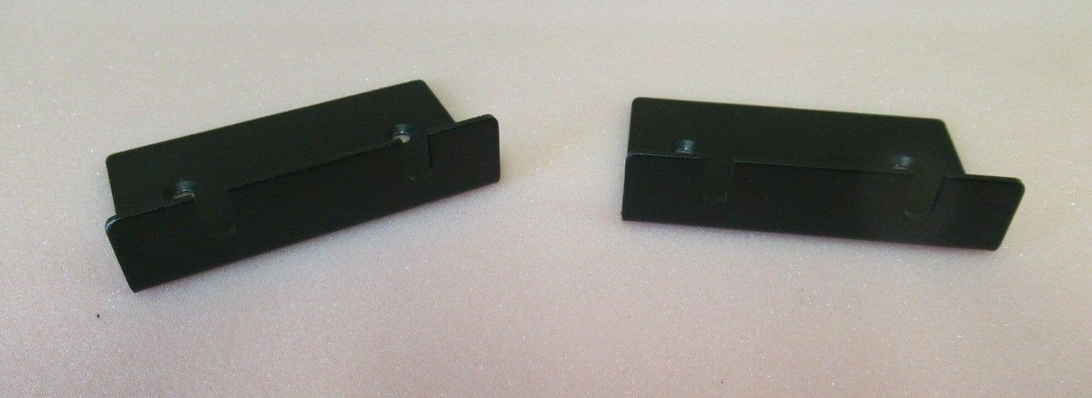 Pair Of Rack Mount Mounting Ears 2U Black With Screws