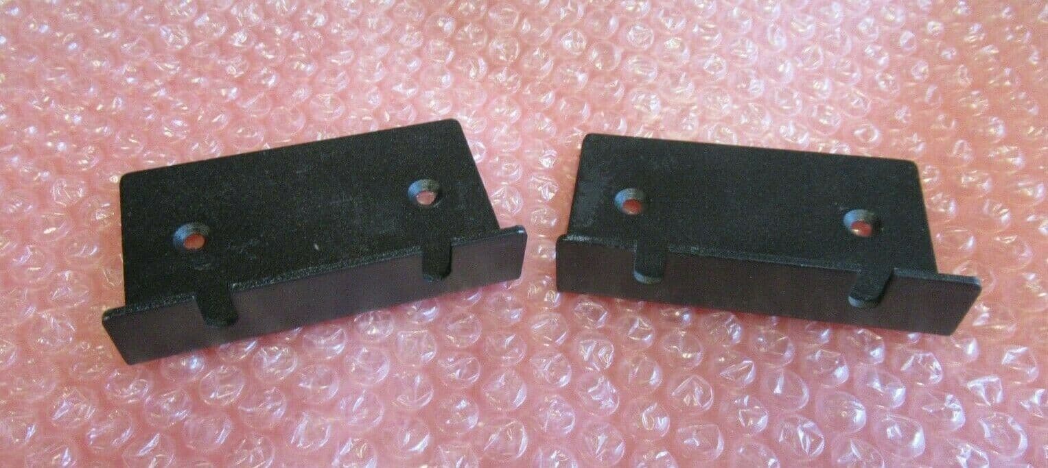 Pair Of Rack Mount Mounting Ears 2U Black Without Screws