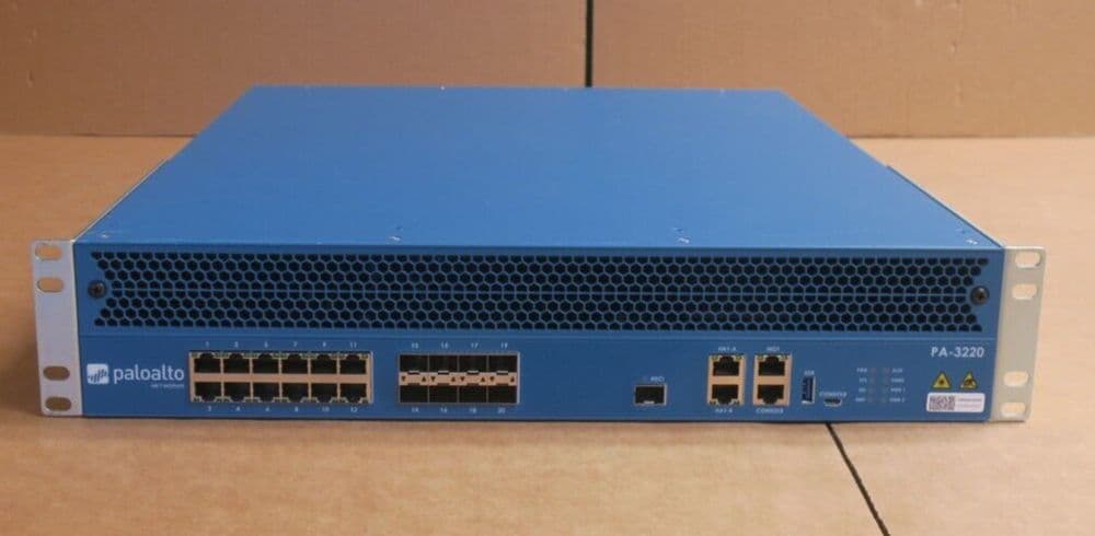 Palo Alto Networks PA-3220 Next-Generation Firewall Gateway NGFW 750-000162-00A