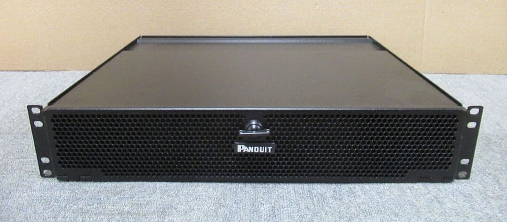 Panduit 19" 2U Cable Management Rack Mount Shelf Case Enclosure 365mm deep