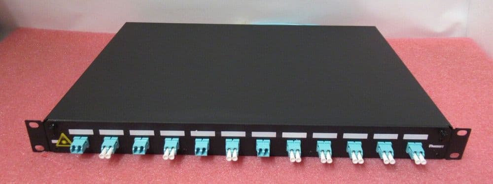 Panduit FD1W12AQDLC Pre-Loaded Fiber Drawer With 12 Duplex 50 m LC Adapters