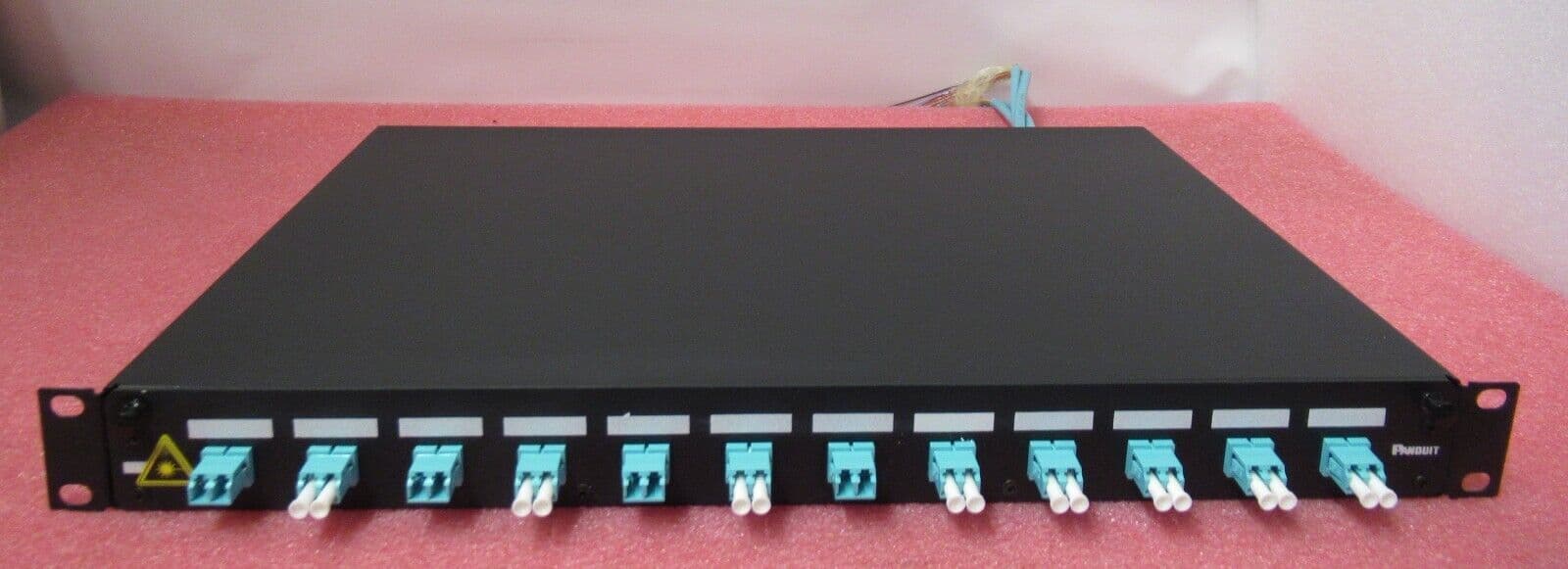 Panduit FD1W12AQDLC Pre-Loaded Fiber Drawer With 12 Duplex 50 m LC Adapters