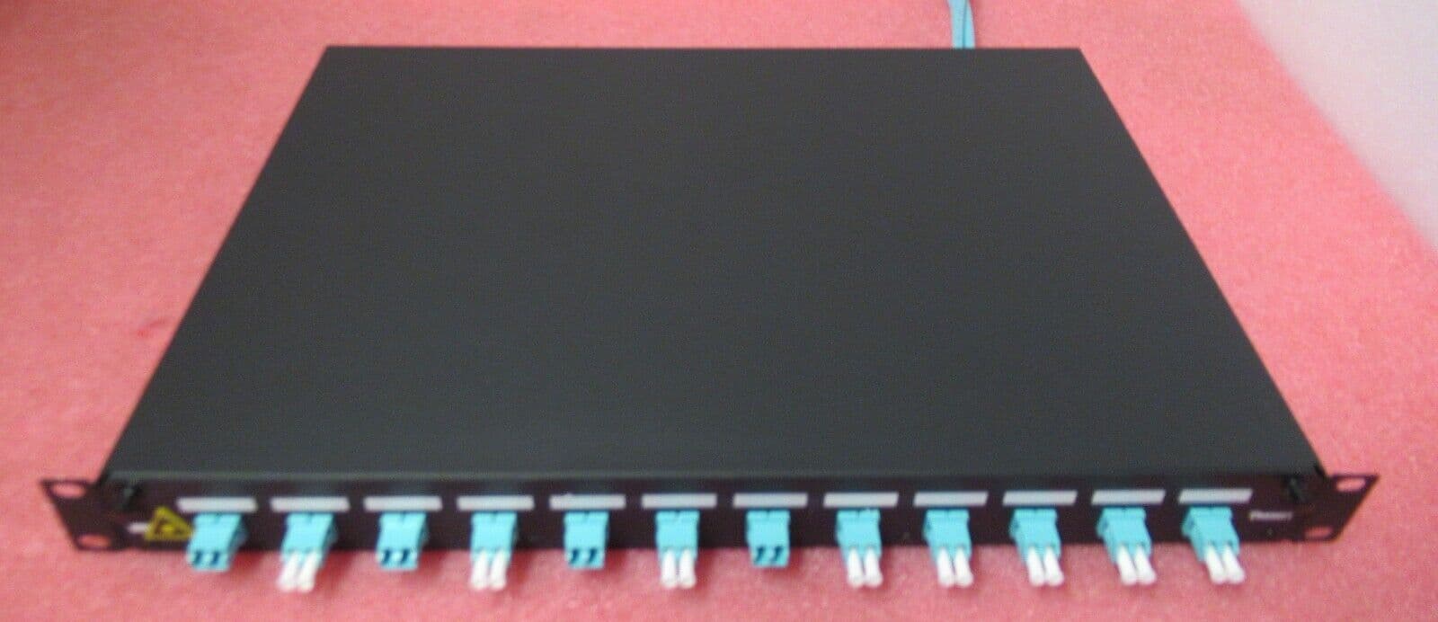 Panduit FD1W12AQDLC Pre-Loaded Fiber Drawer With 12 Duplex 50 m LC Adapters