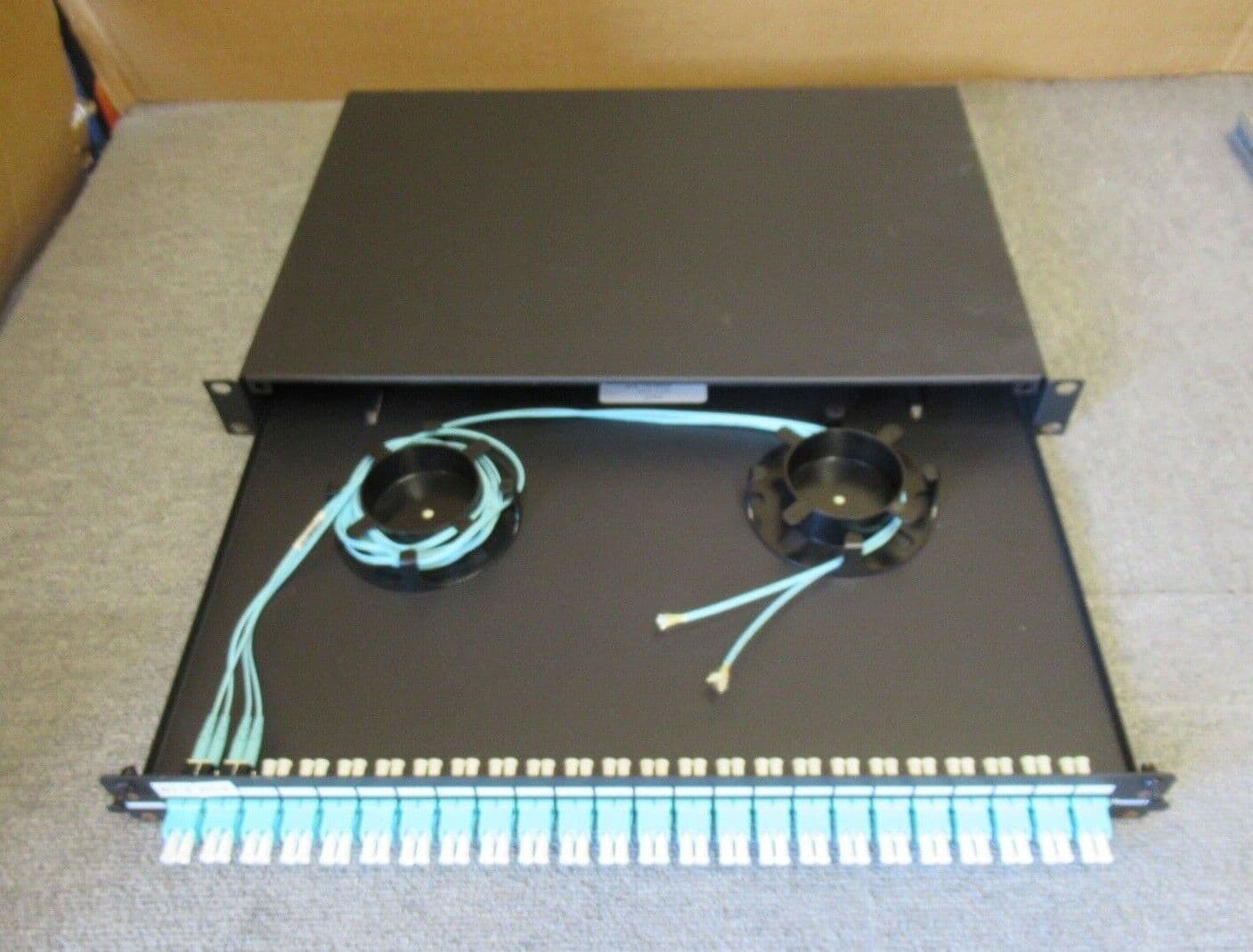 Panduit FD1W24AQDLC Pre-Loaded Fiber Drawer Dith 24 Duplex 50 m LC Adapters