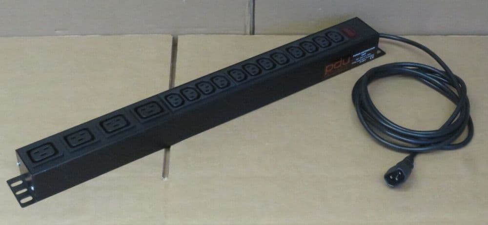 PDU Online 16 Way 12xC13 / 4xC19 With IEC C14 Plug Power Distribution ...