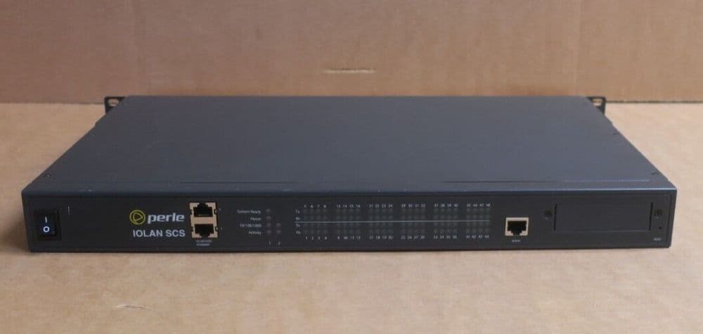 Perle IOLAN SCS SCS48C Secure Console Server 48x RS-232 Ports Single AC ...