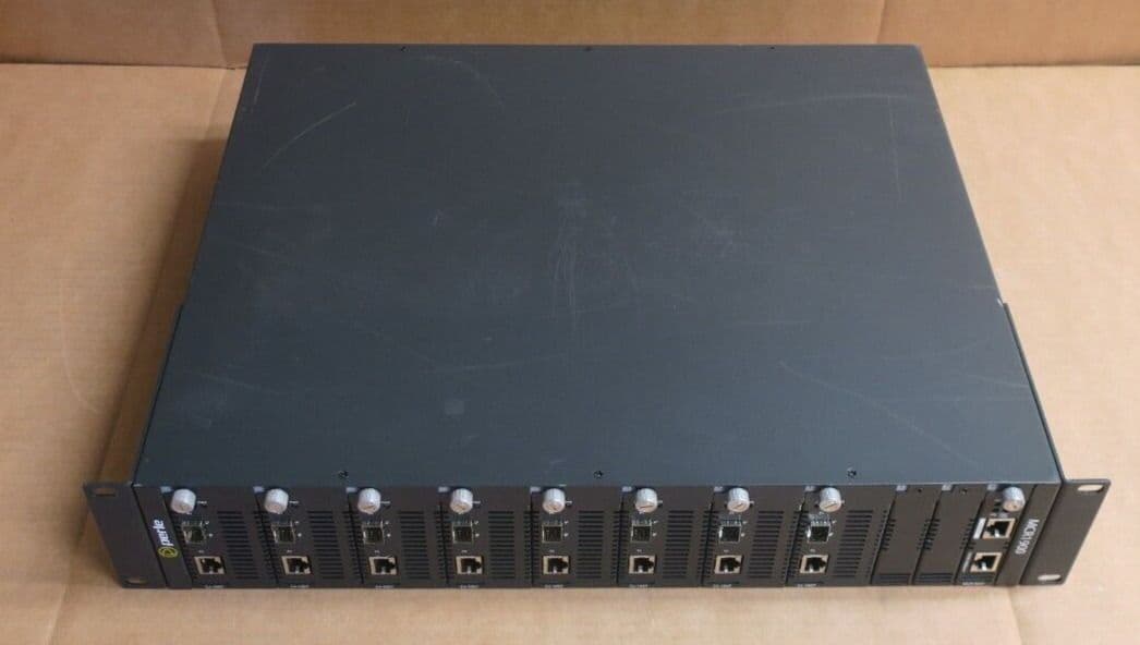Perle MCR1900 Media Converter 05059900 8x CM-10GT-SFP 1x MCR-MGT Modules