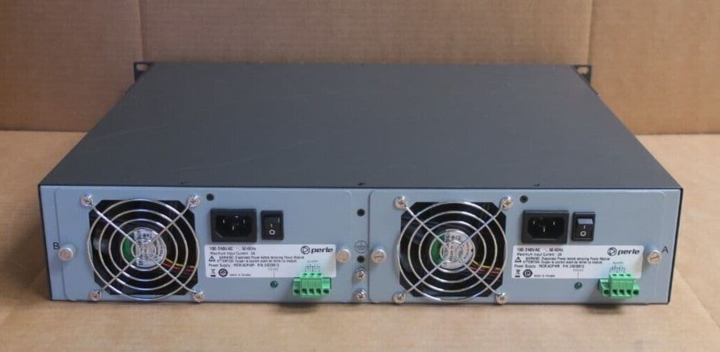 Perle MCR1900 Media Converter 05059900 9x CM-10GT-SFP 1x MCR-MGT Modules