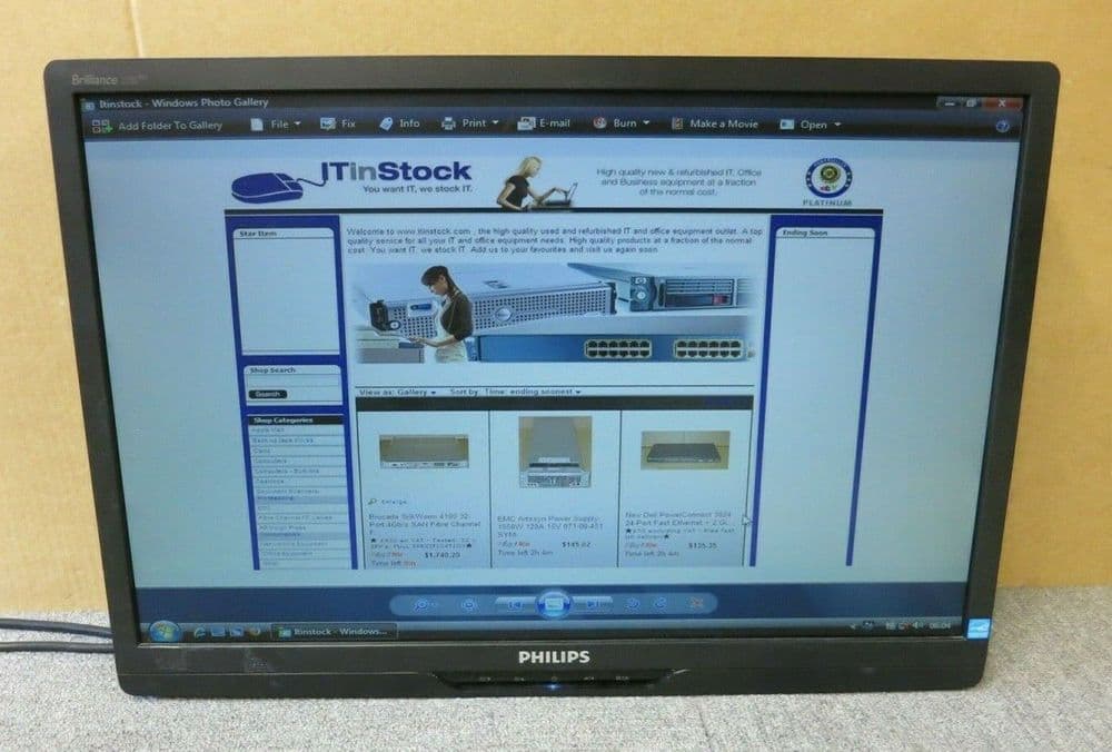 Philips 220S2CB/00 Brilliance 22" LCD TFT Widescreen Monitor No Stand ...