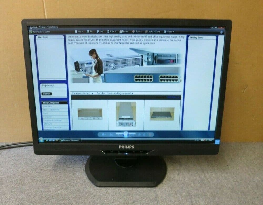 Phillips 220S2 220S2CB/00 Brilliance S-Line 22" LCD TFT LED Widescreen ...